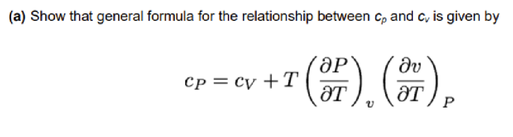 Solved (a) Show that general formula for the relationship | Chegg.com
