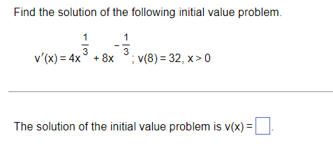 f(x)=2x+8;F(1)=4 The antiderivative that satisfies | Chegg.com