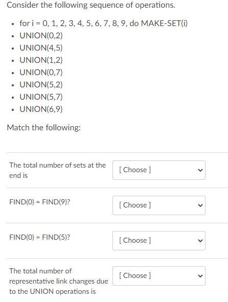 Solved Choices for each are: True, False, 1, 2, 3, 4, 5, 6, | Chegg.com