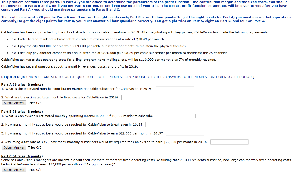 Solved This problem contains three parts. In Part A, you are | Chegg.com