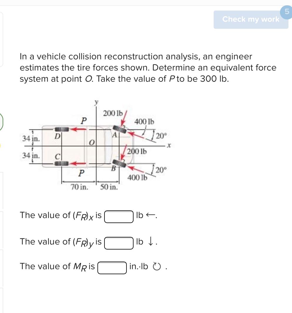 Solved In a vehicle collision reconstruction analysis, an | Chegg.com