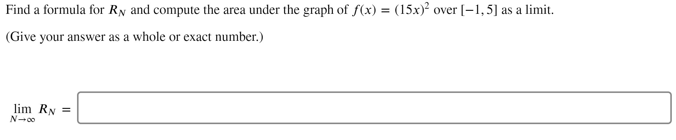 Solved Find a formula for Ry and compute the area under the | Chegg.com