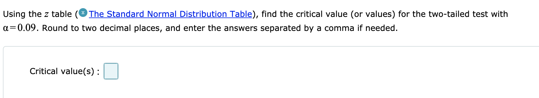 Solved Using the z table The Standard Normal Distribution | Chegg.com