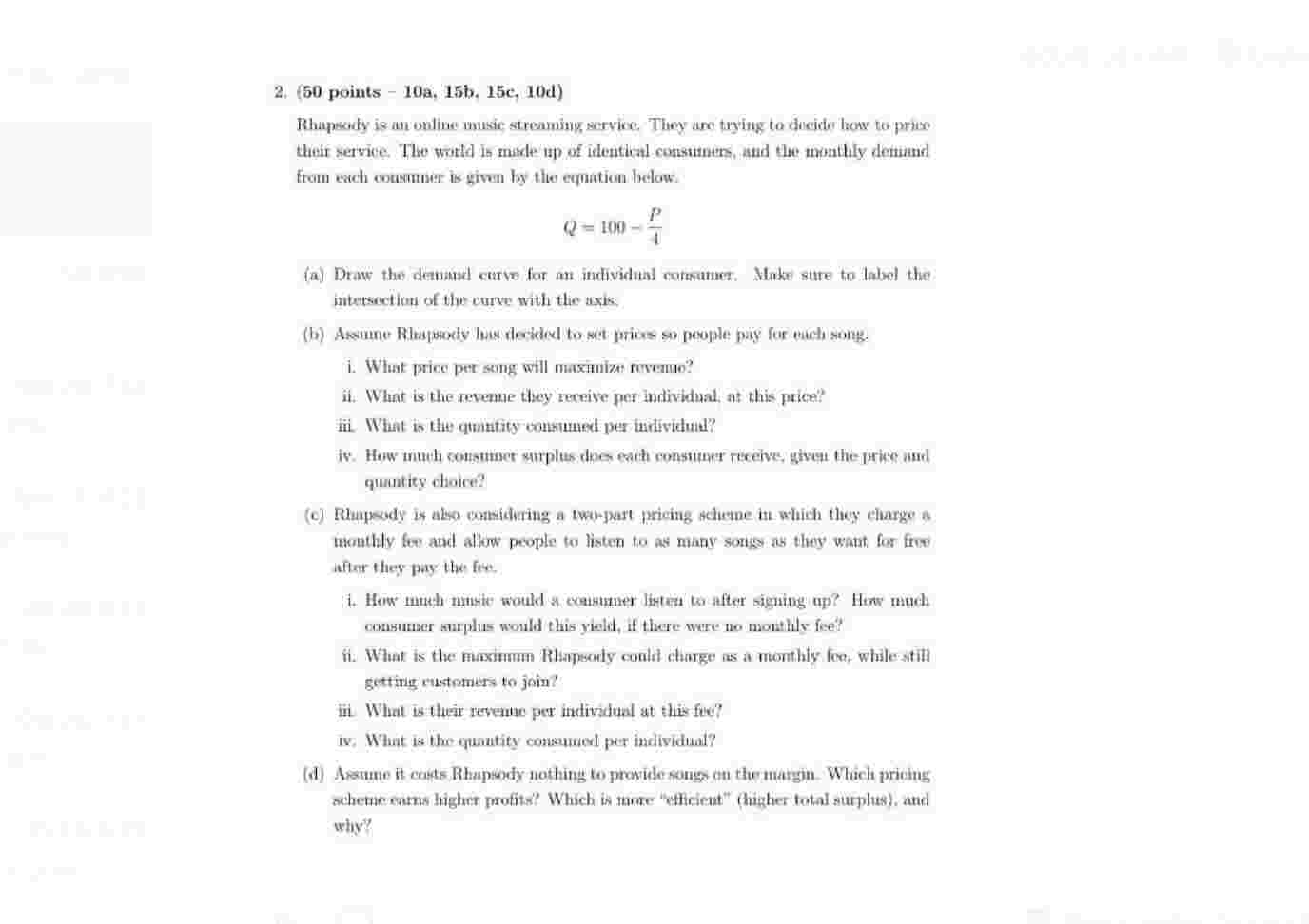 Solved 2. ( 50 ﻿points | Chegg.com