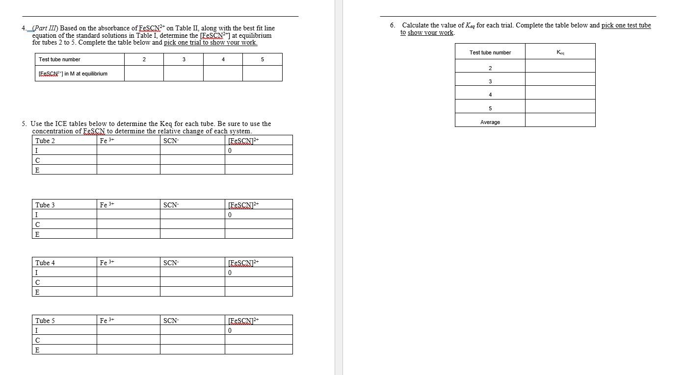 DATA TABLE In Part II of the experiment, you will | Chegg.com