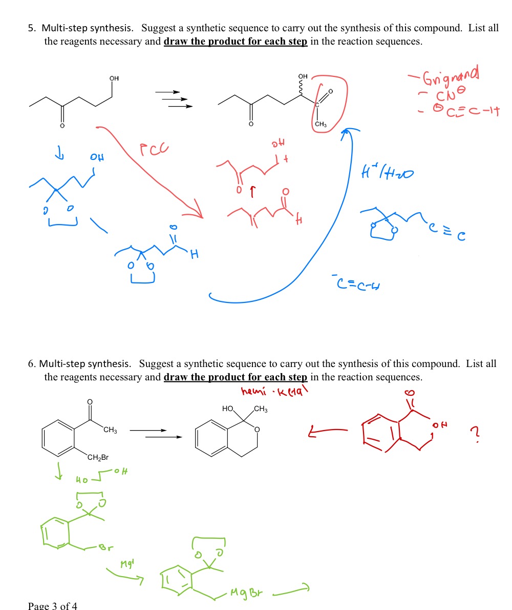 5. ﻿Multi-step synthesis. Suggest a synthetic | Chegg.com