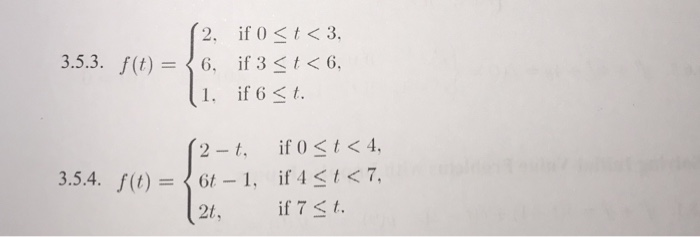 Solved 3.5. Heaviside Function and Second Shifting Theorem | Chegg.com