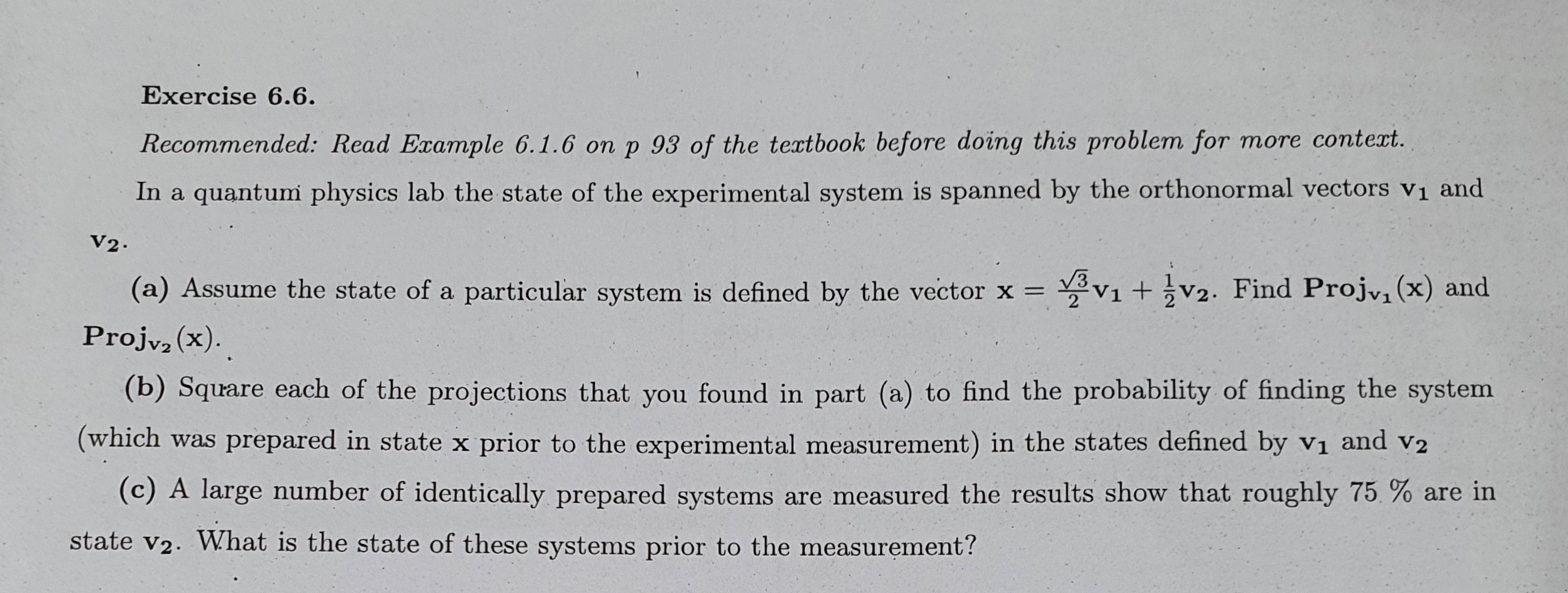 Solved Exercise 6.6. Recommended: Read Example 6.1.6 on p 93 | Chegg.com