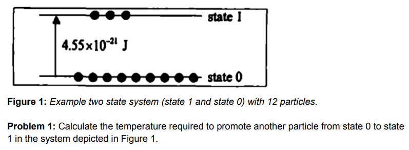Solved Figure 1: Example two state system (state 1 and state | Chegg.com