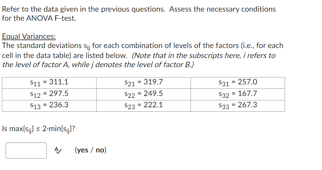 Solved ANOVA Table: Complete the ANOVA table below. Report | Chegg.com
