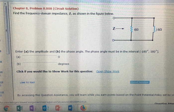 Solved Chapter 8, Problem 8.008 (Circuit Solution) Find the | Chegg.com