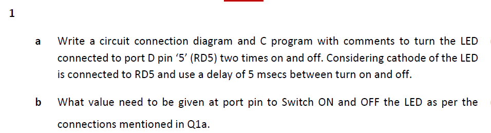 Solved a Write a circuit connection diagram and C | Chegg.com