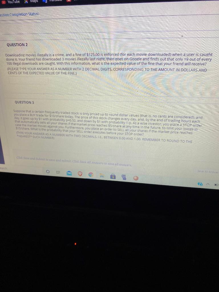 Solved YouTube A Maps estion Completion Status: QUESTION 2 | Chegg.com
