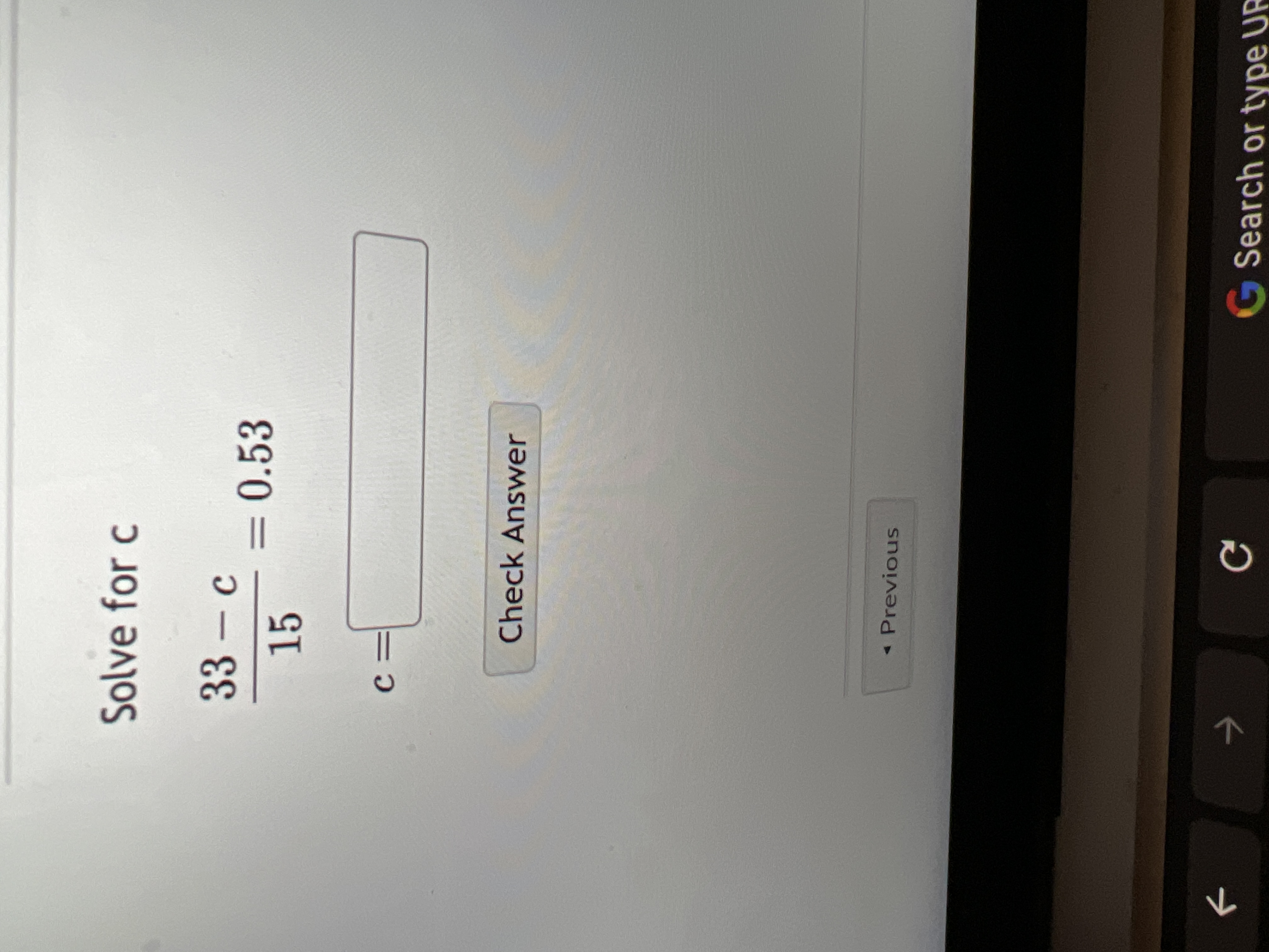 Solved Solve for c 1533−c=0.53 | Chegg.com