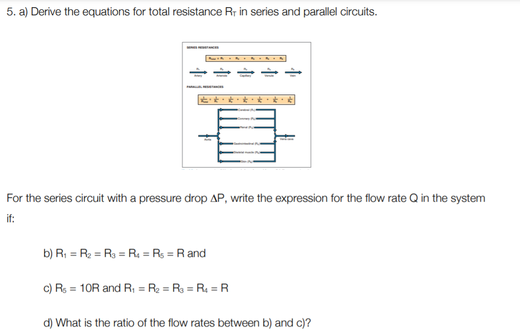 Solved 5. a) Derive the equations for total resistance RT in | Chegg.com