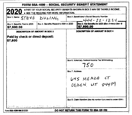 Ssa 1099 Form 2022 Pdf Fill Online, Printable, Fillable,, 41% OFF