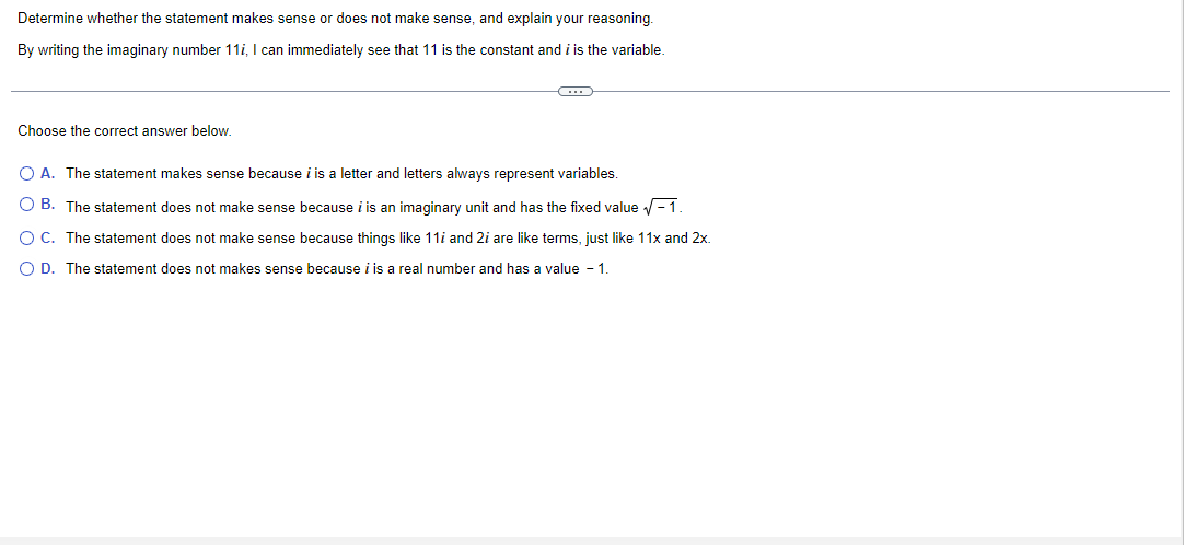 Solved Determine whether the statement makes sense or does | Chegg.com