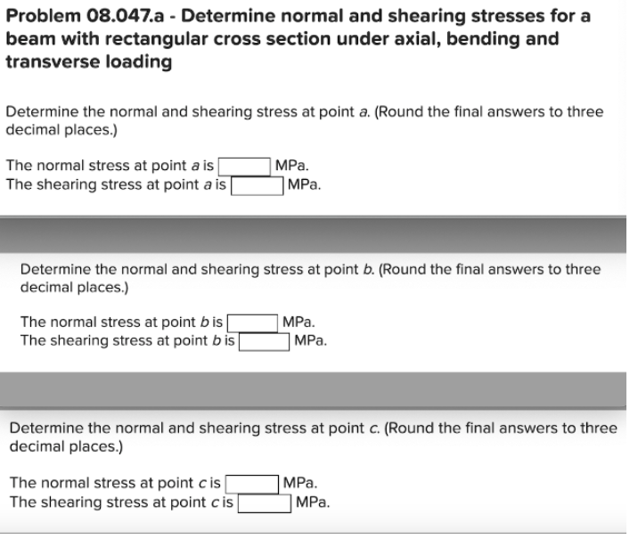 Solved Required information Problem 08.047 - Determine | Chegg.com