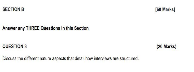 Answer any THREE Questions in this Section QUESTION 3 | Chegg.com
