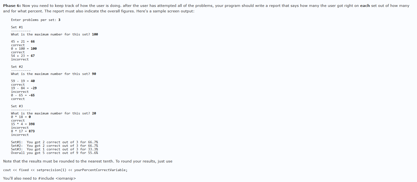 Solved good style before progressing to the following | Chegg.com