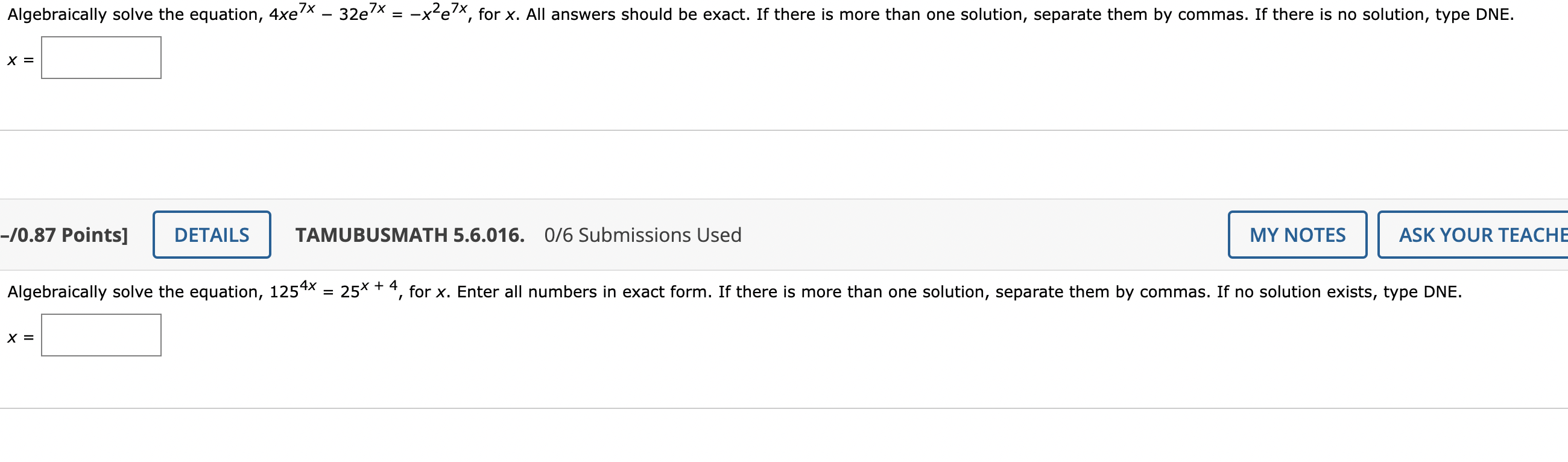 Solved x= | Chegg.com