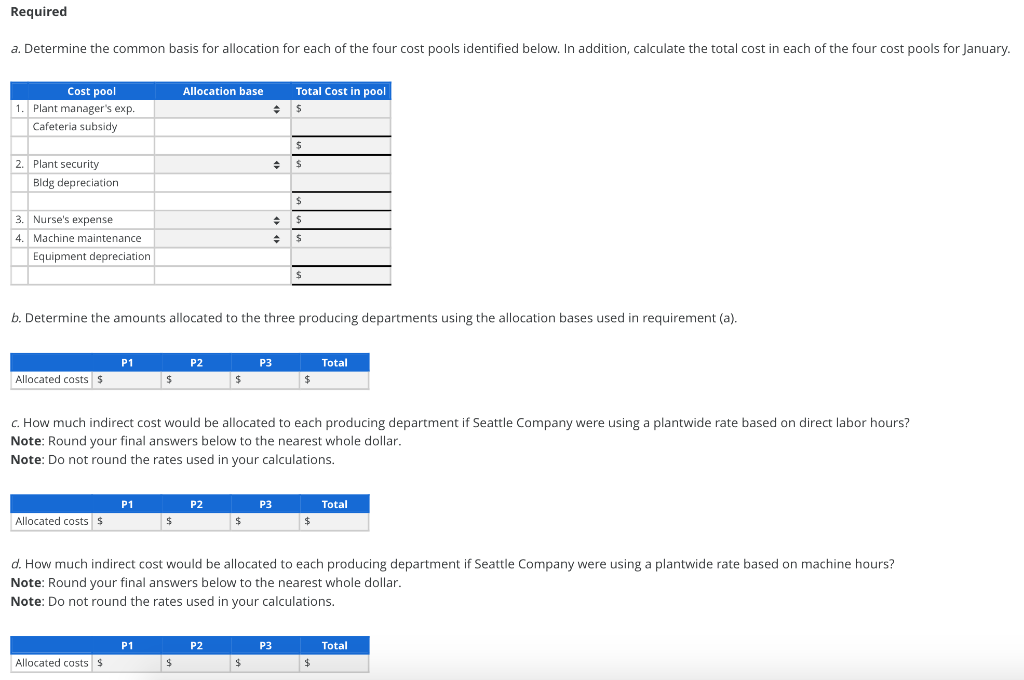 Solved * Allocation base answer options: Direct labor hours, | Chegg.com