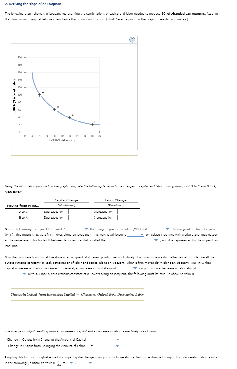 Solved 2. Deriving the slope of an isoquant The following | Chegg.com