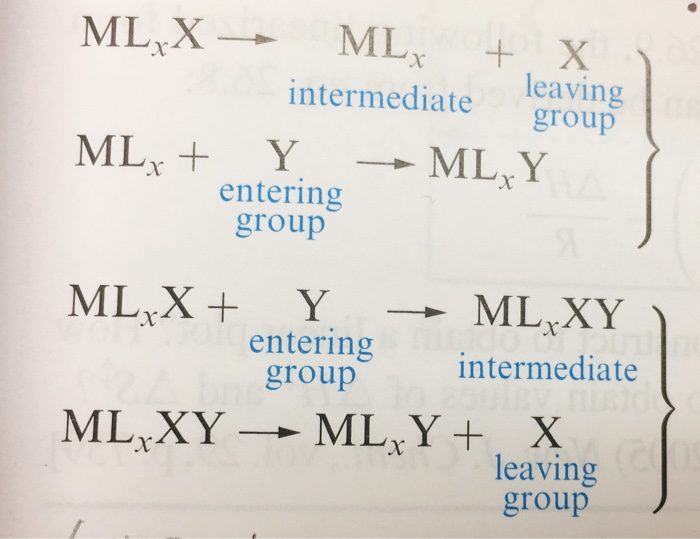 Solved leaving intermediate group MLY ML Y entering group ML | Chegg.com