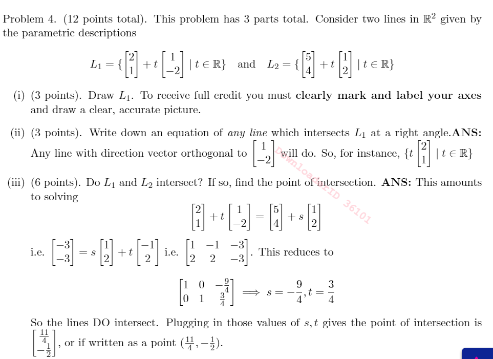 Solved Problem 4. (12 points total). This problem has 3 | Chegg.com