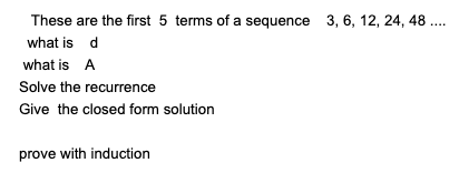 Solved These are the first 5 terms of a sequence | Chegg.com