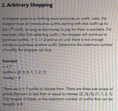Solved Python solution? Arbitrary shopping a shopper goes to | Chegg.com