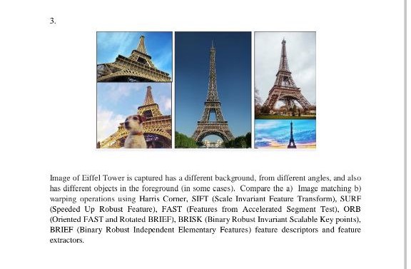 Image of Eiffel Tower is captured has a different | Chegg.com
