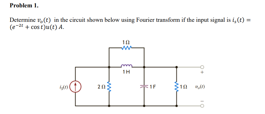 Solved Determine vo(t) in the circuit shown below using | Chegg.com