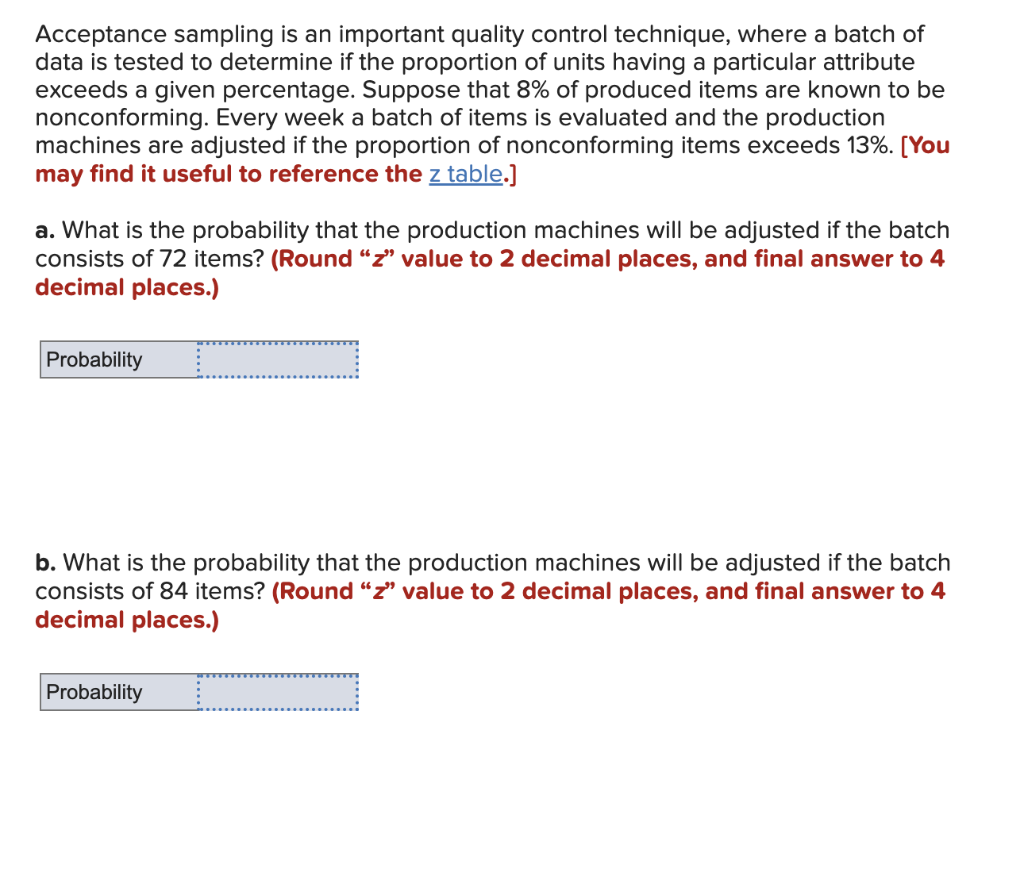 Solved Acceptance sampling is an important quality control | Chegg.com