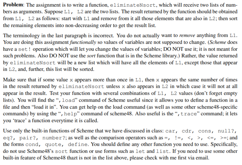 The following question must be answered in | Chegg.com