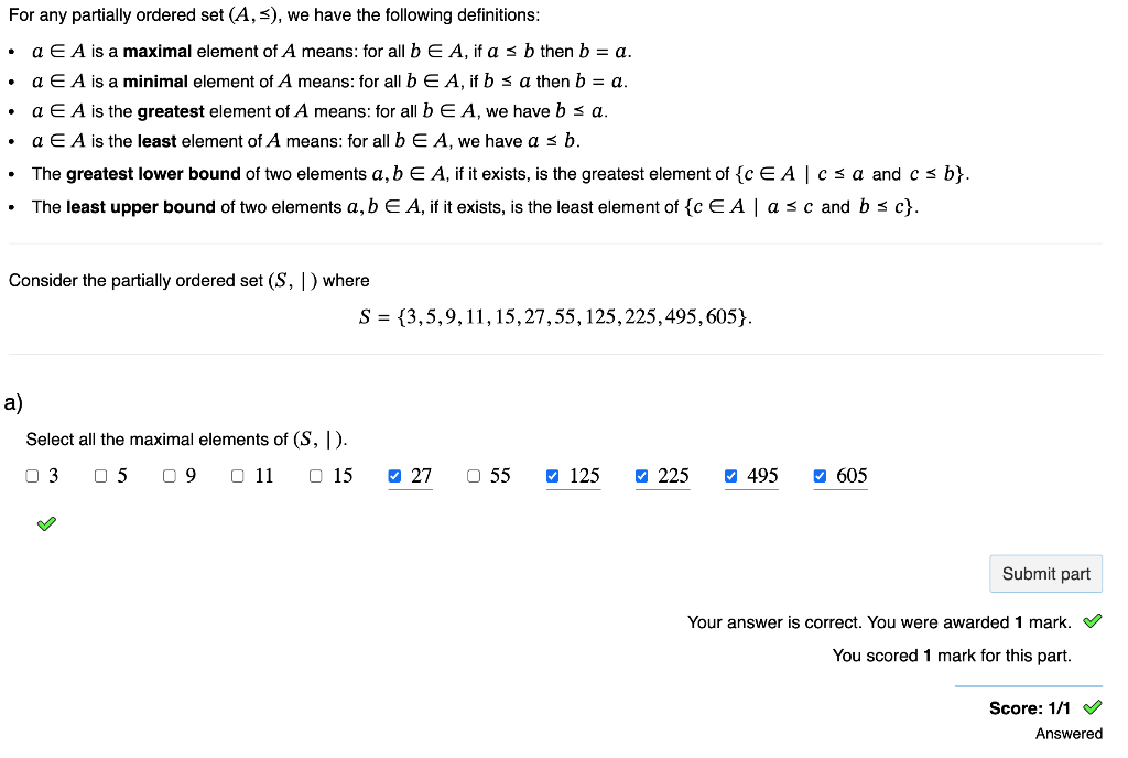 Solved how do you do part b for this discrete math question | Chegg.com