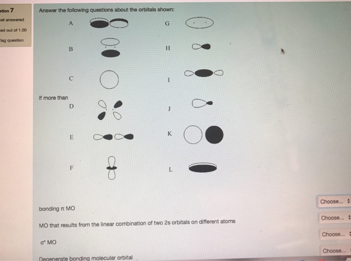 Solved bonding π MO MO that results from the linear | Chegg.com