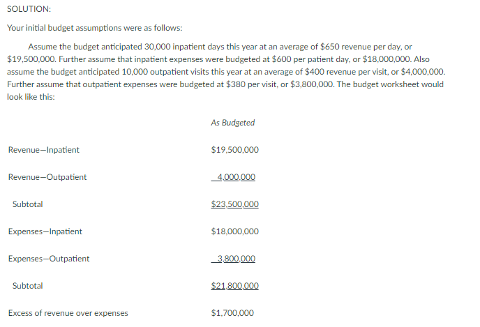 Assignment: Budgeting Select an organization; either | Chegg.com