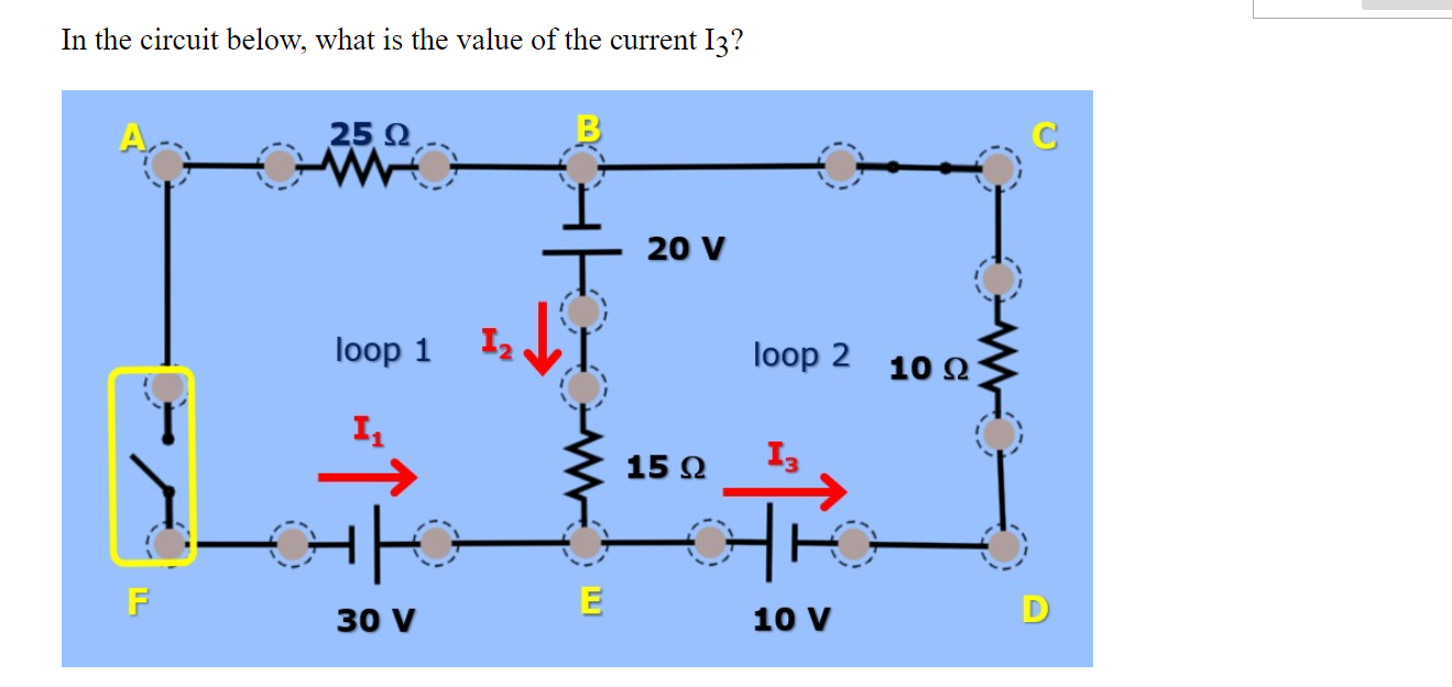 Solved In the circuit below, what is the value of the | Chegg.com