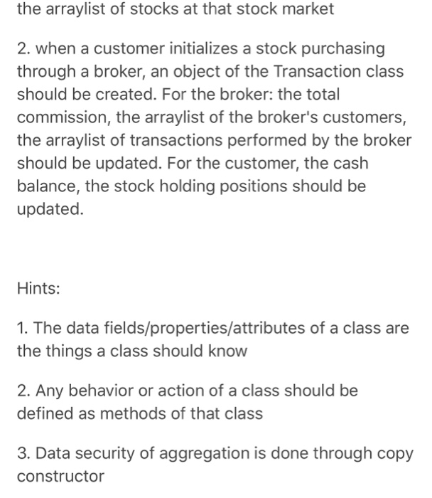 Solved Design a set of classes that work together to | Chegg.com