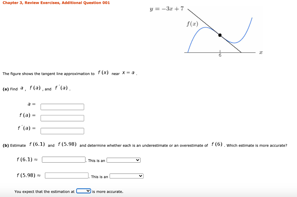 Solved Chapter 3, Review Exercises, Additional Question 001 | Chegg.com