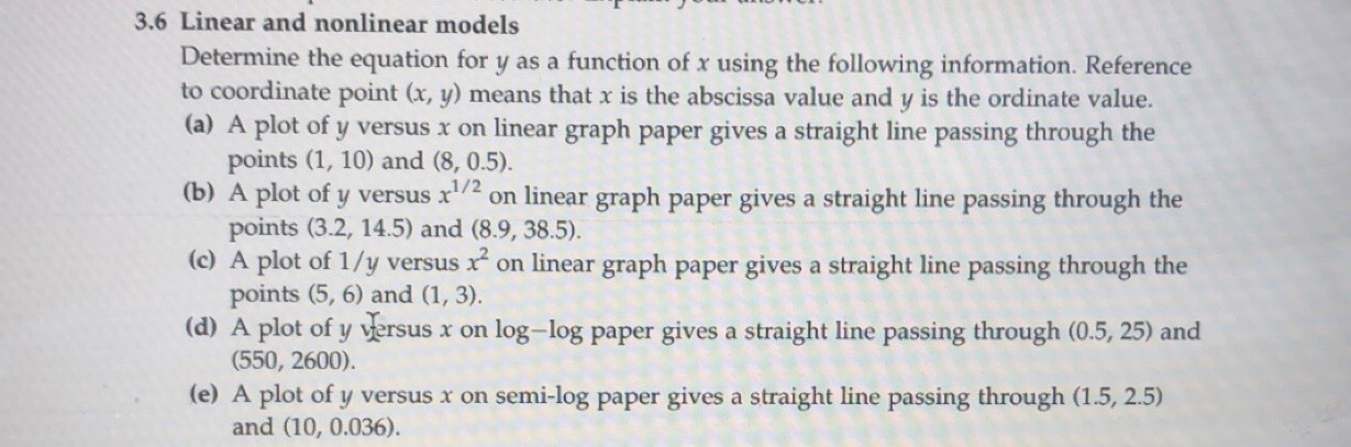 solved-3-6-linear-and-nonlinear-models-determine-the-chegg