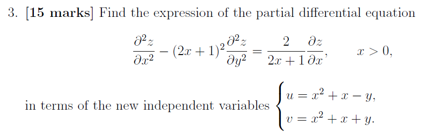 Solved [15 marks] Find the expression of the partial | Chegg.com