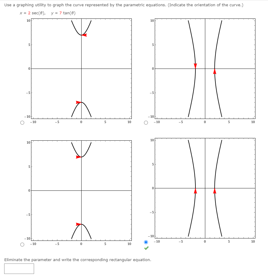 Solved Use a graphing utility to graph the curve represented | Chegg.com