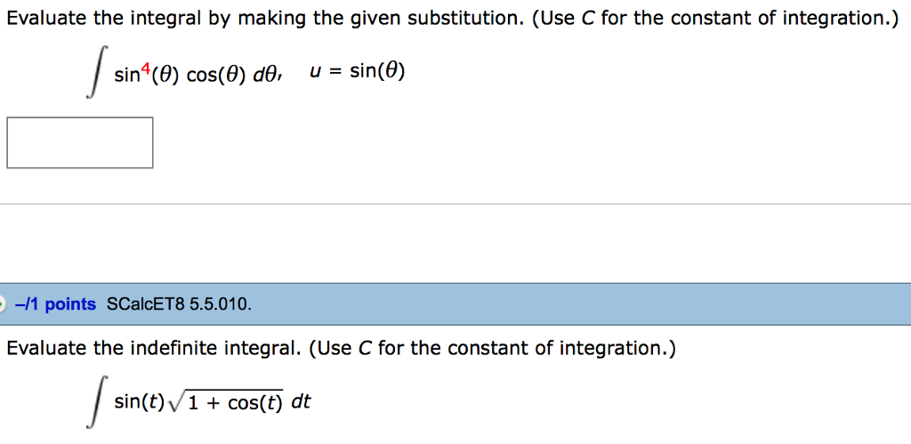 Solved Evaluate the integral by making the given | Chegg.com