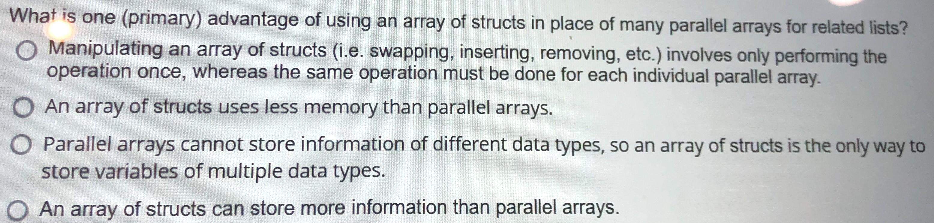 Solved Given the following definition: typedef struct | Chegg.com