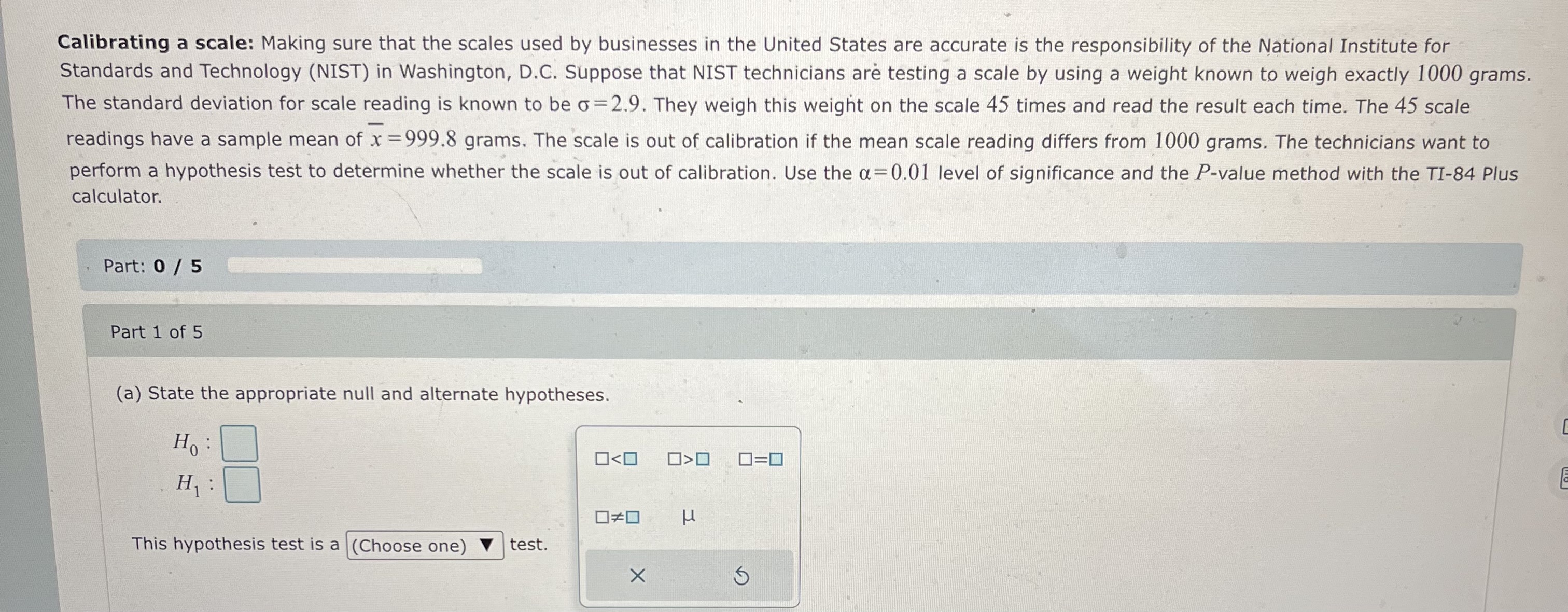 Solved Calibrating a scale: Making sure that the scales used | Chegg.com