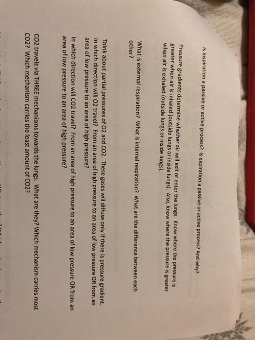 Solved is inspiration a passive or active process? Is | Chegg.com