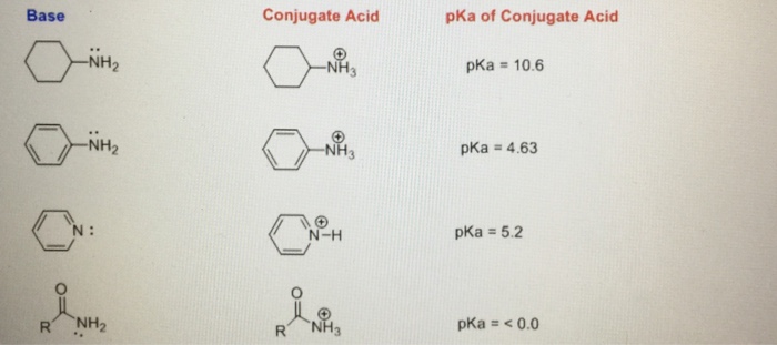 Solved Explain the low pKa or aromatic amines and the amide | Chegg.com