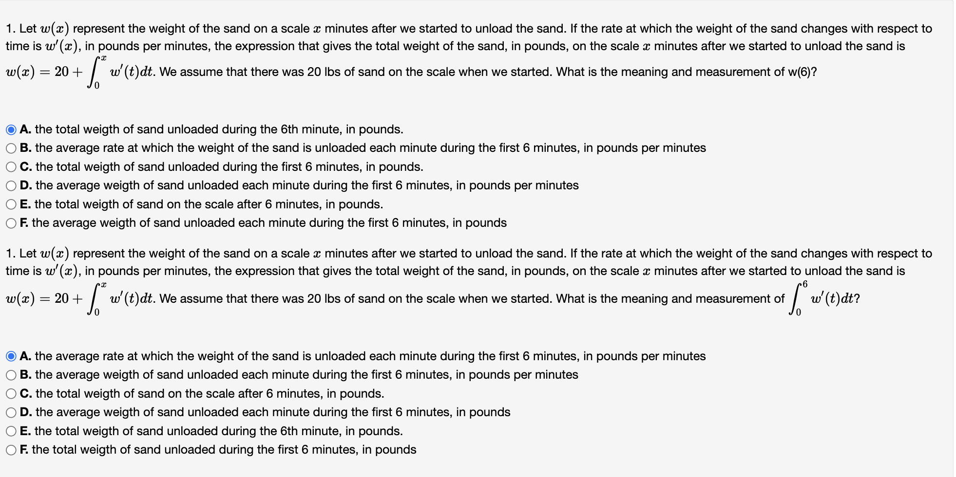 Solved need help solving this question. I put “A” for both, | Chegg.com